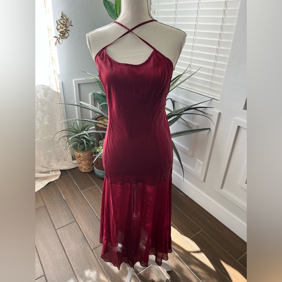 Victoria's Secret | Dresses | Vintage Silk Maxi Victorias Secret Dress ...